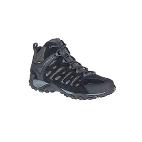 WORK 'N MORE - MERRELL MEN'S CROSSLANDER MID WATERPROOF - BLACK